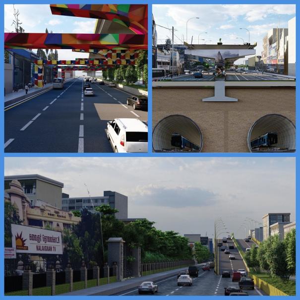 Album - சென்னை அண்ணா சாலையில் உயர்மட்ட சாலை - மாதிரி படங்கள் | New ...